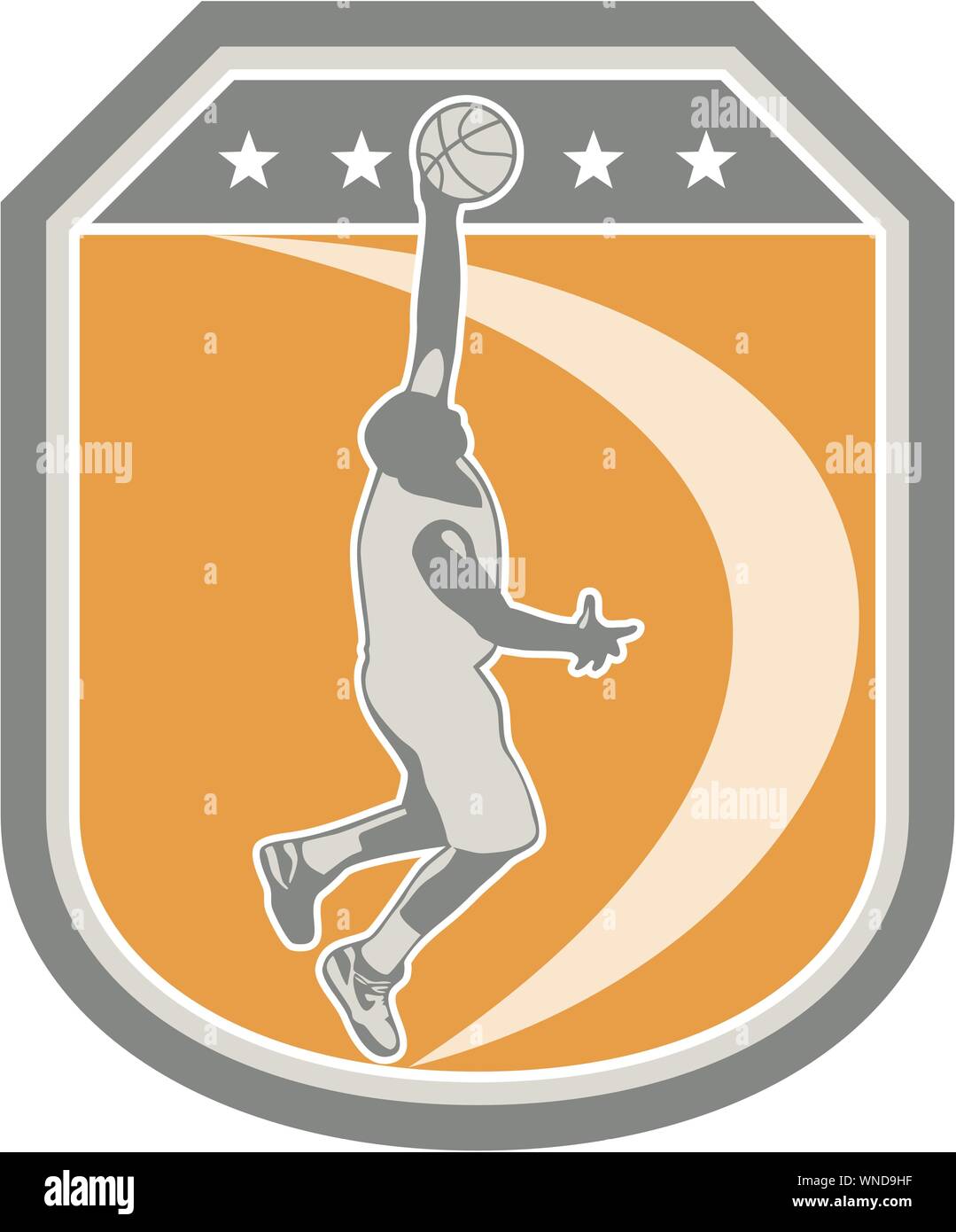 Basketball lay up Stock Vector Images - Alamy
