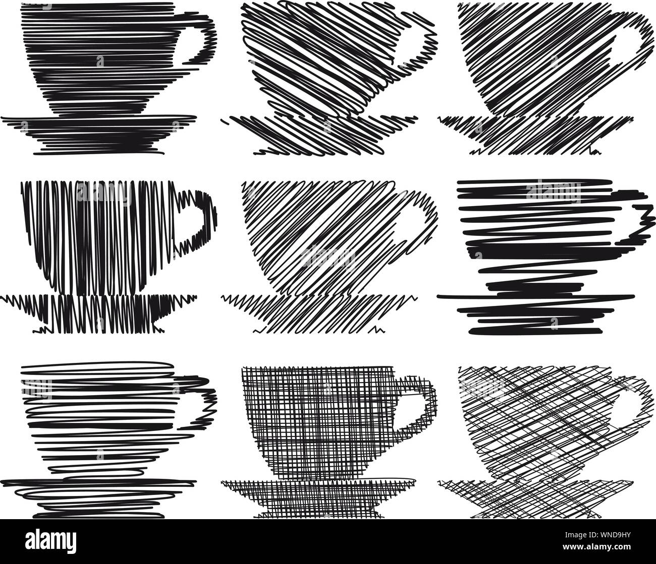 Classic tea set Black and White Stock Photos & Images - Alamy