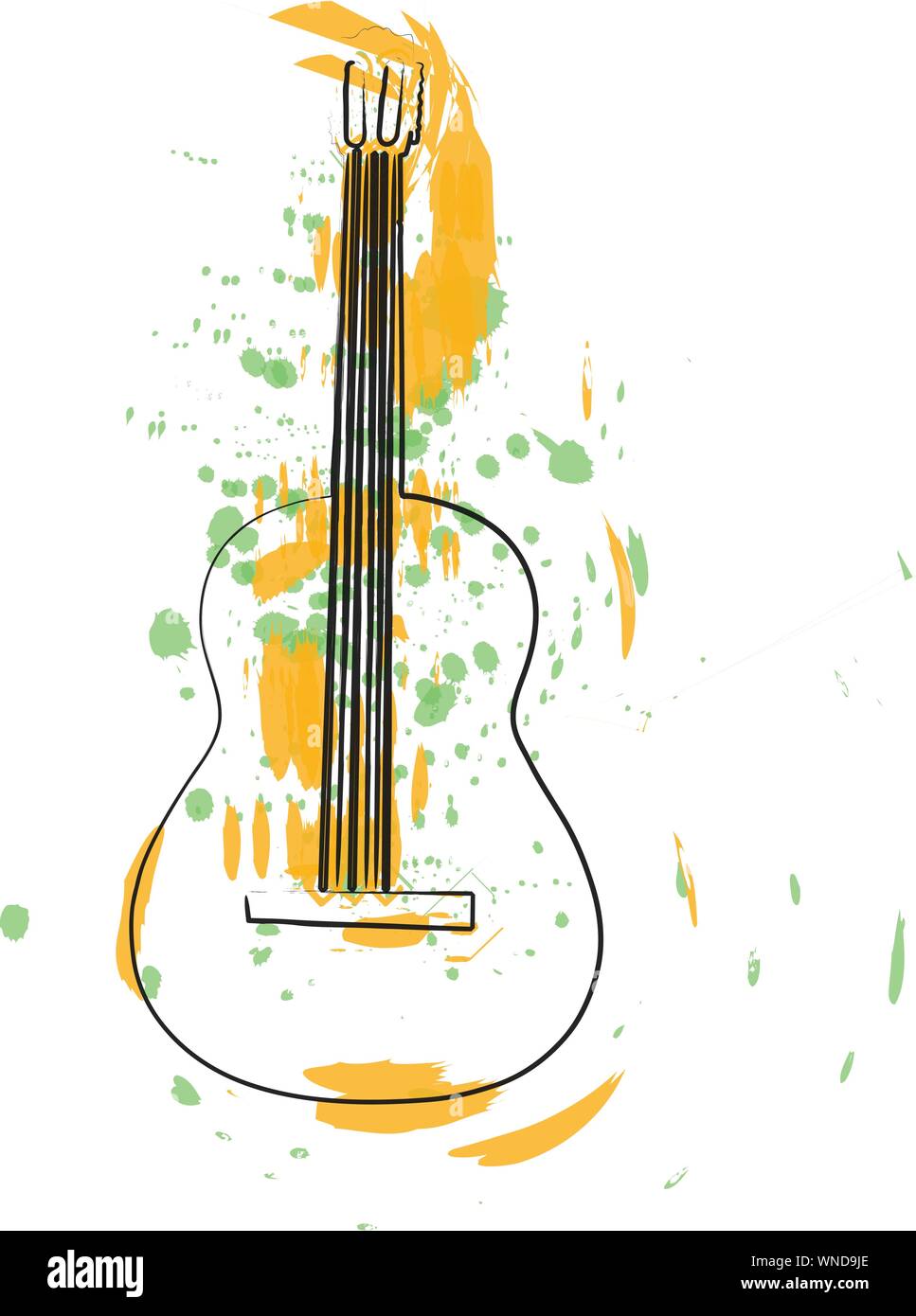 Abstract guitar illustration Stock Vector Image & Art - Alamy