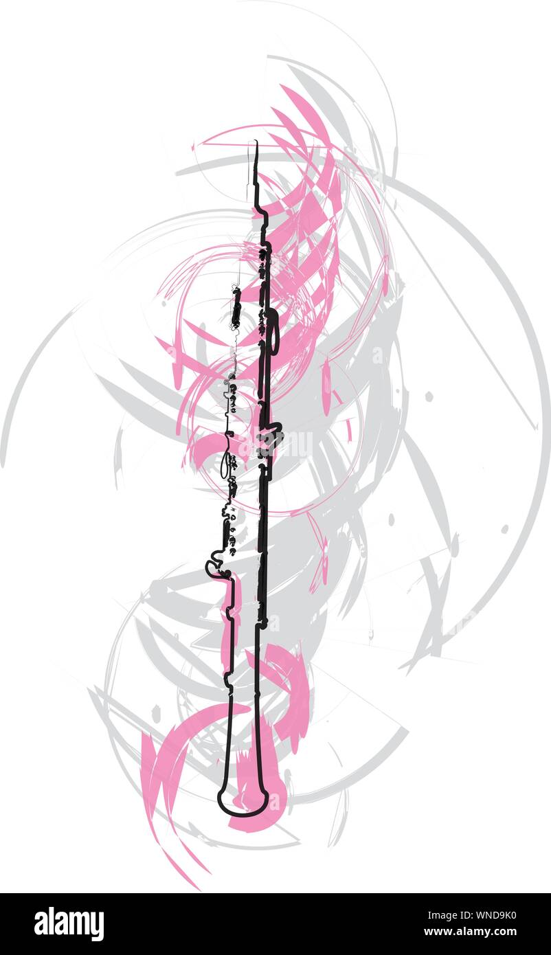 abstract Flute illustration Stock Vector Image & Art - Alamy