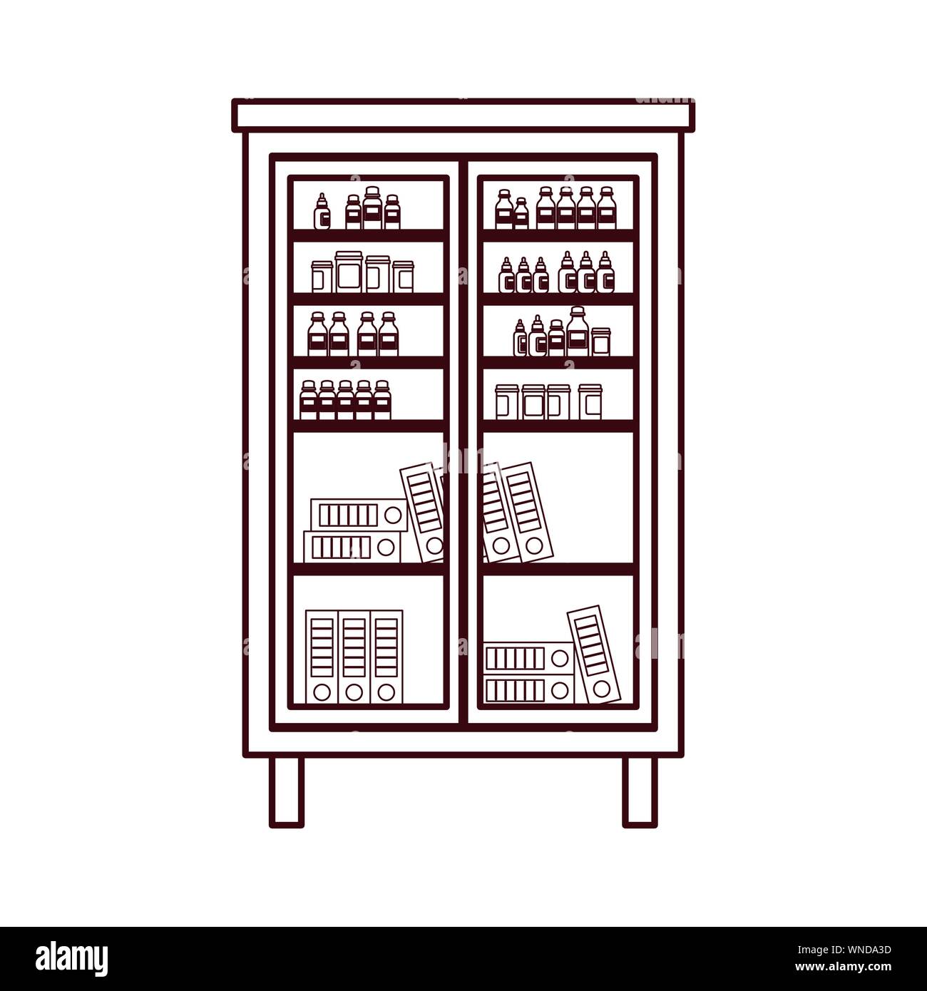 Chemical storage and cabinet Stock Vector Images - Alamy