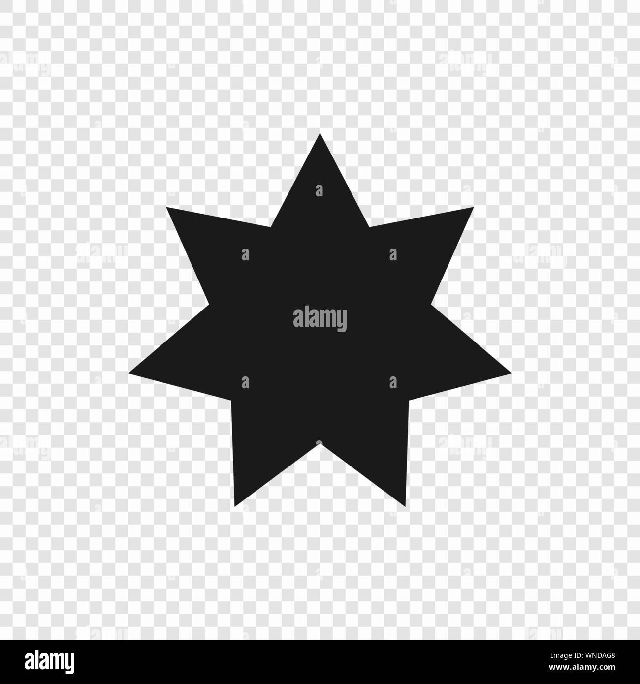 7 point classic star. Vector illustration . Template for your design ...