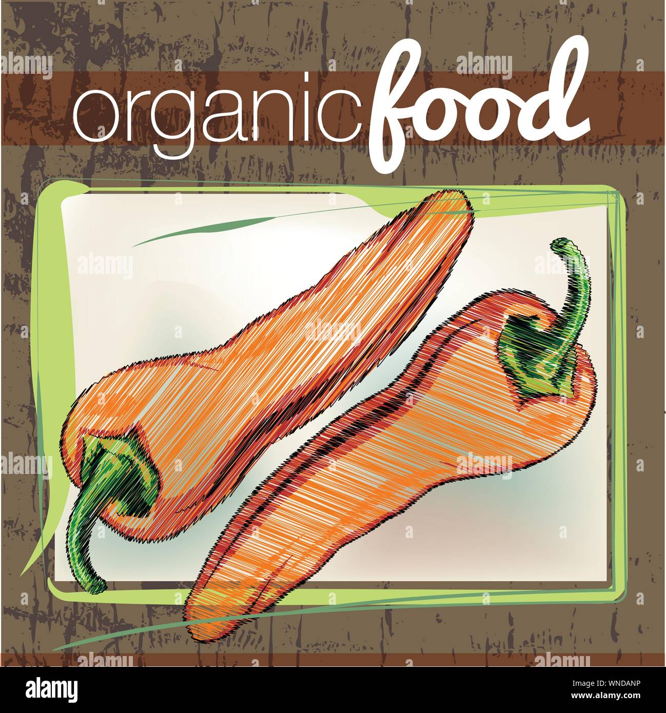 Organic Food illustration Stock Vector Image & Art - Alamy