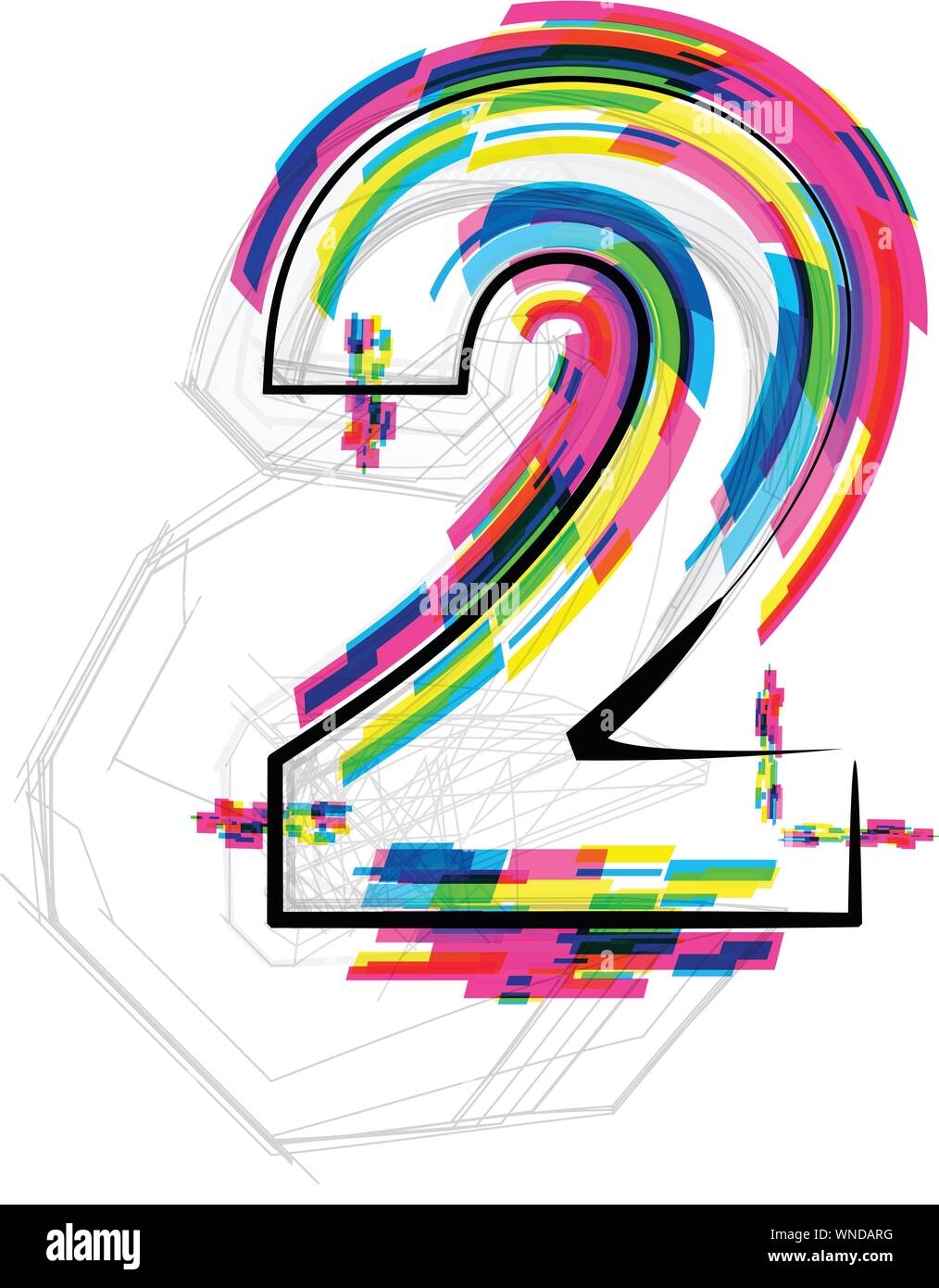 Number 2 Cut Out Stock Images & Pictures - Alamy