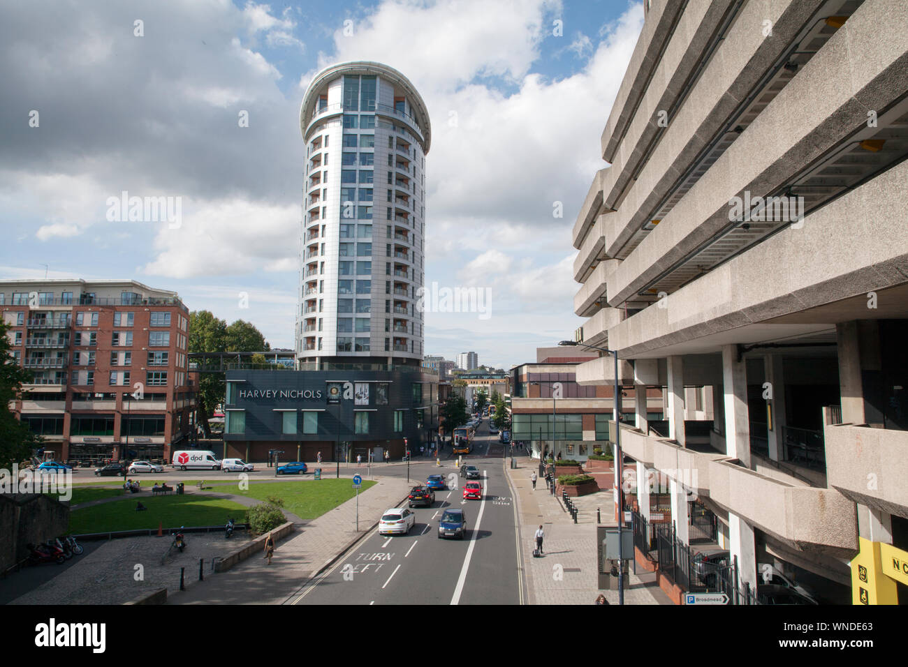 Castlemead tower, Bristol architect A.J. Hines Stock Photo - Alamy