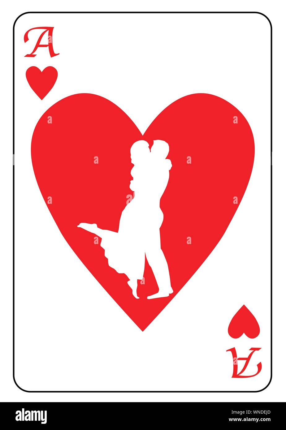 Ace of Hearts Stock Vector Image & Art - Alamy