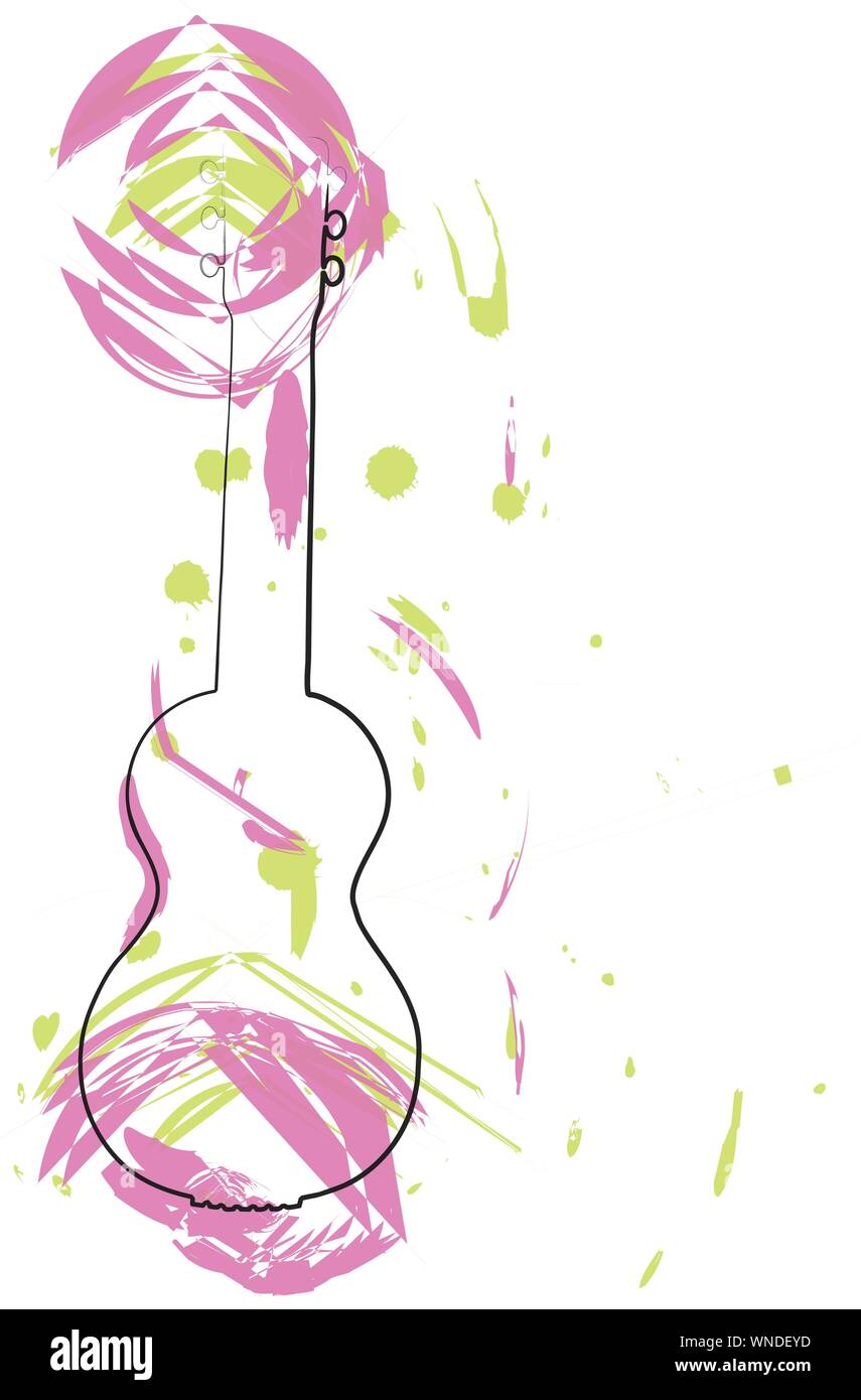 Abstract guitar illustration Stock Vector Image & Art - Alamy