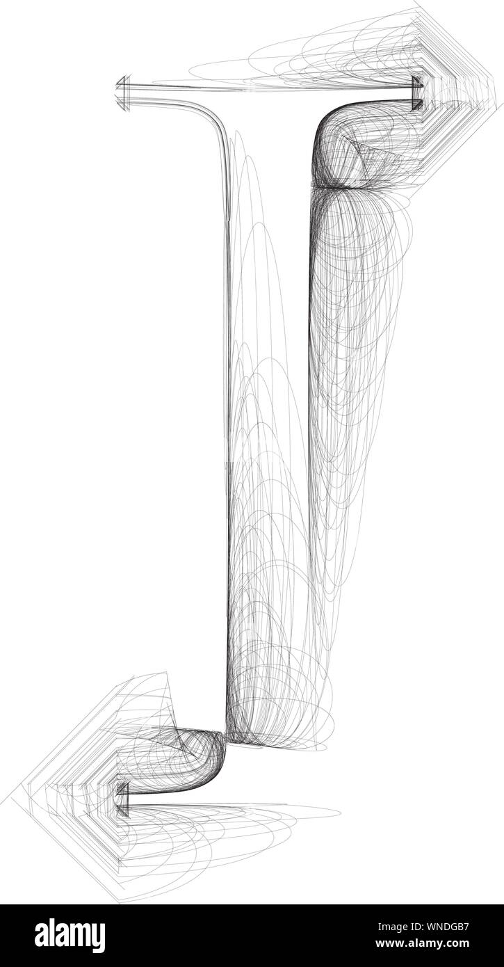 I Drawing Letter New Tulip Monograms (I – L) And News