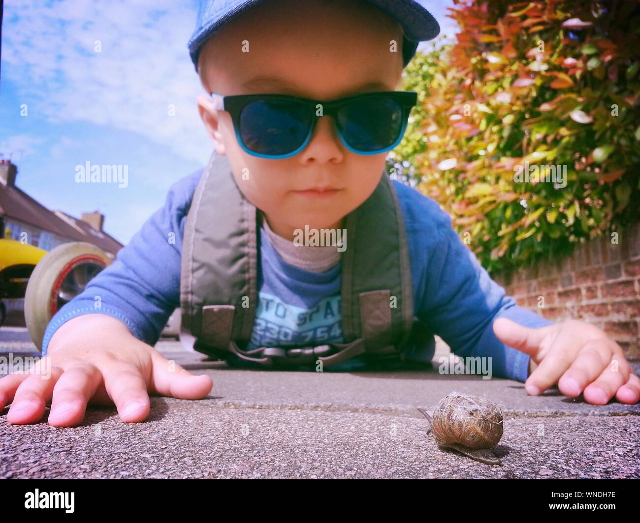 Child Snail High Resolution Stock Photography and Images - Alamy
