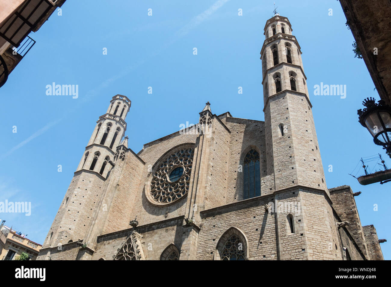 The Santa Maria del Mar church. It'is an church in the Ribera district ...