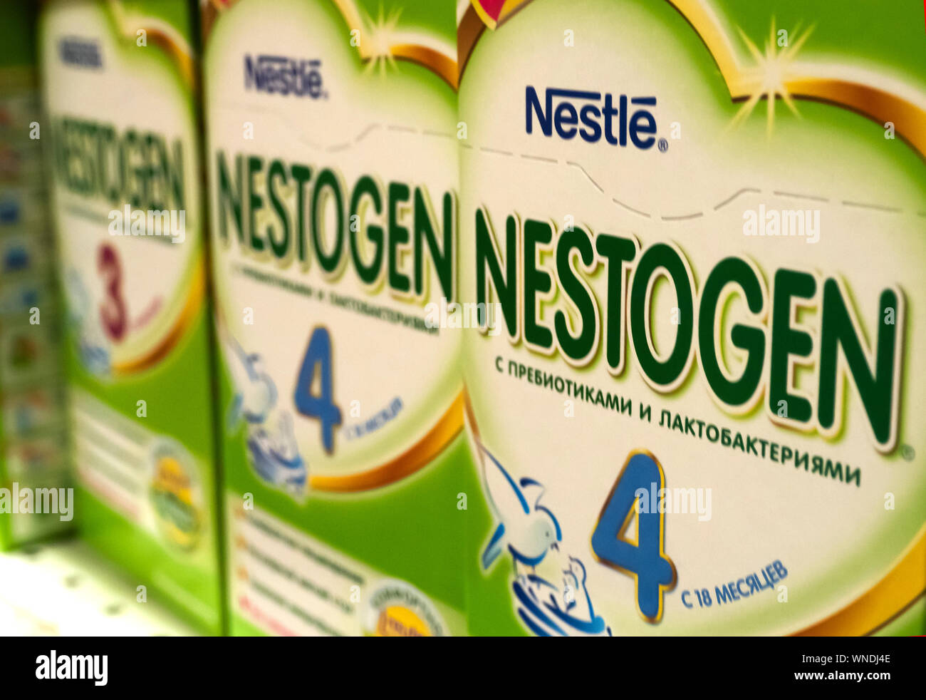 Nestle Nestogen infant formula is seen on store shelf Stock Photo - Alamy