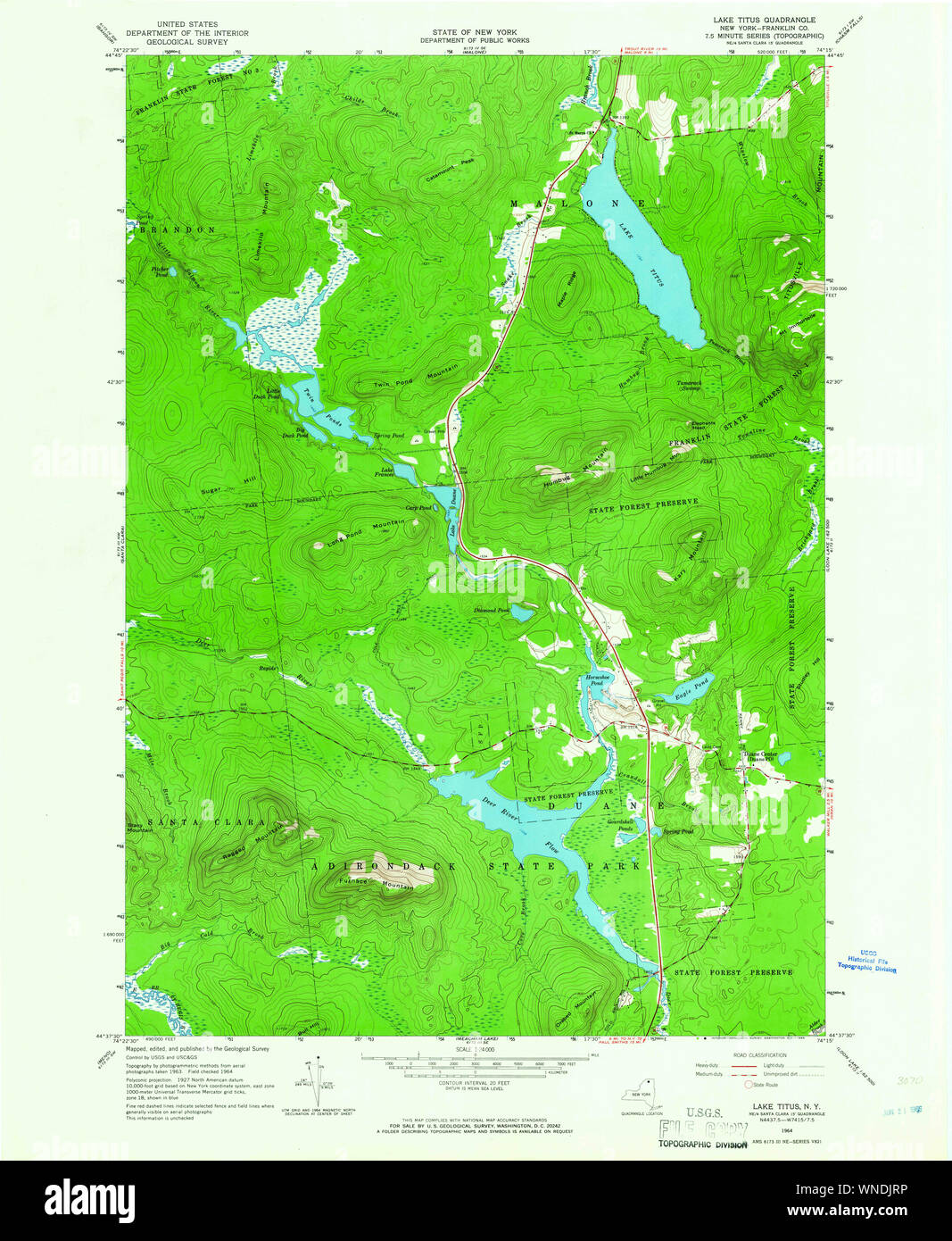 Map of titus hi-res stock photography and images - Alamy