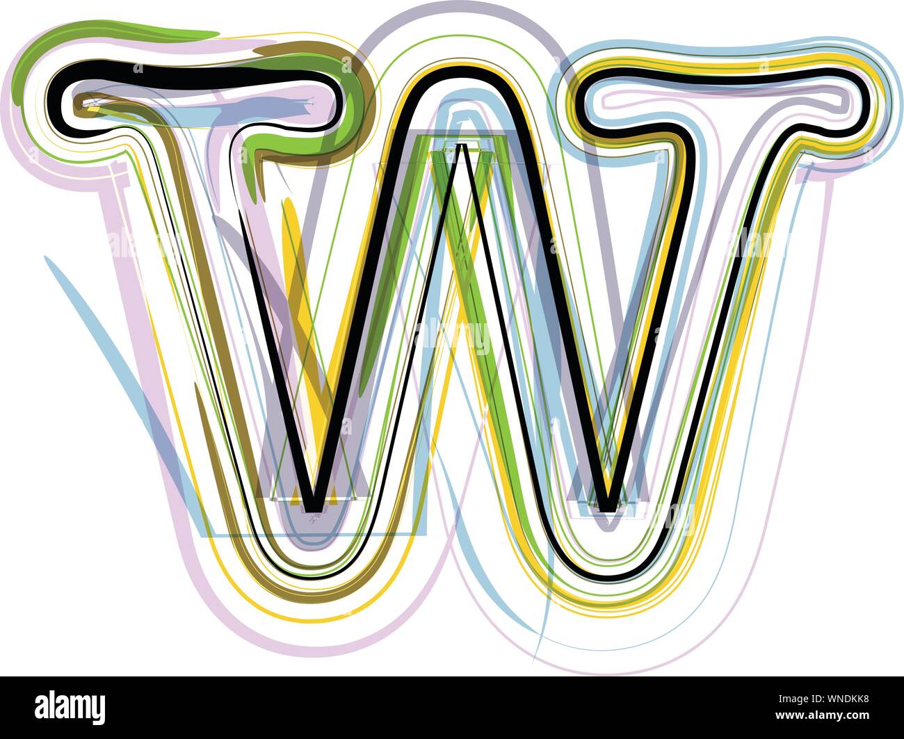 Lettering Letter W High Resolution Stock Photography and Images - Alamy