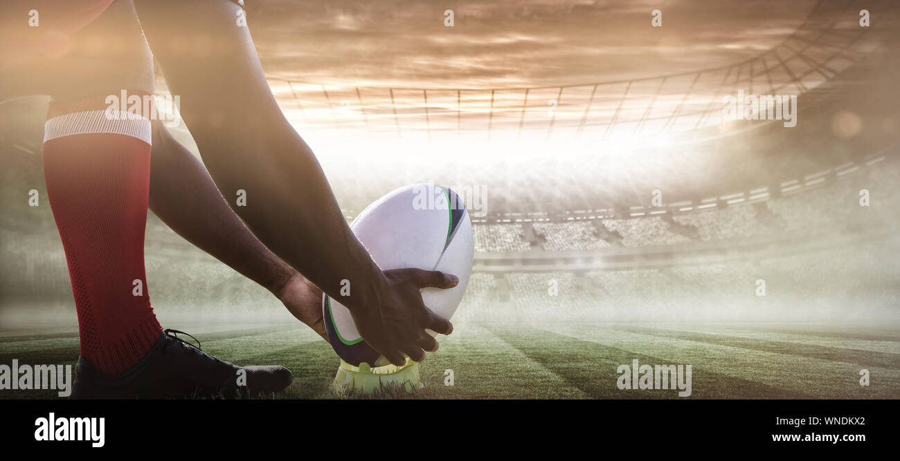 Grass rugby ball hi-res stock photography and images - Alamy