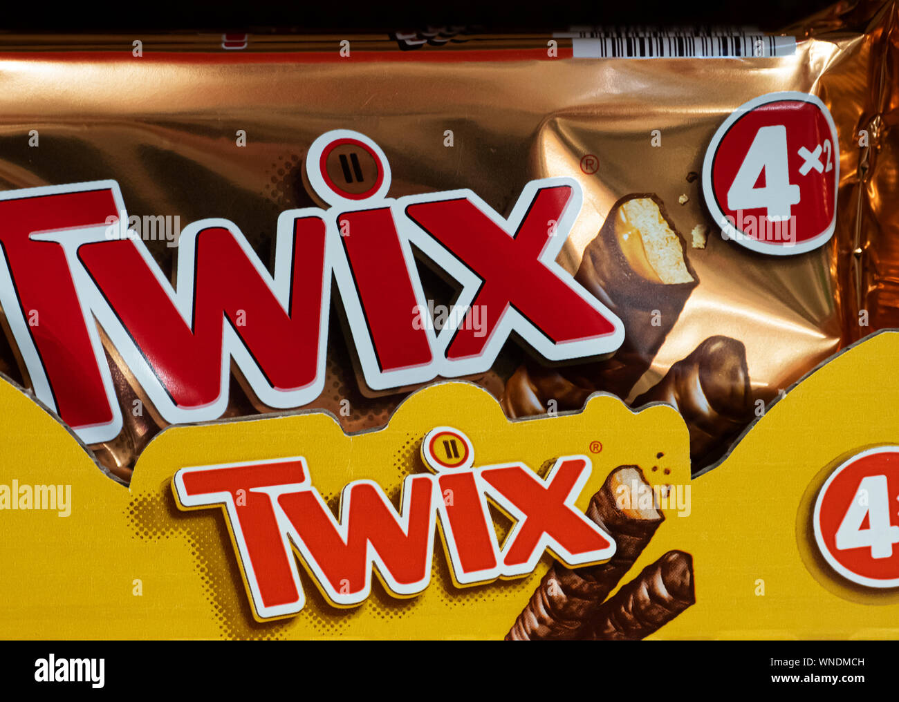 Twix bars is seen on store shelf Stock Photo - Alamy