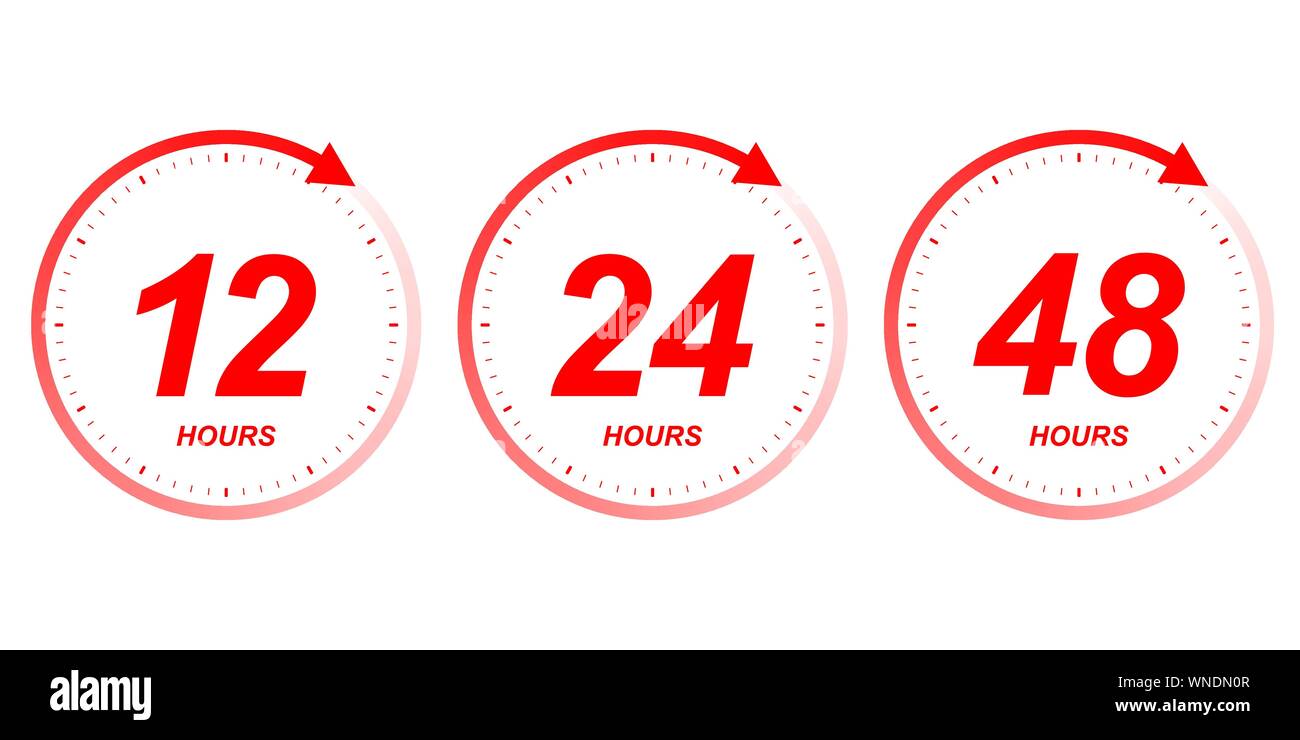 Hours clock arrow. Vector time effect icon Stock Vector Image & Art - Alamy