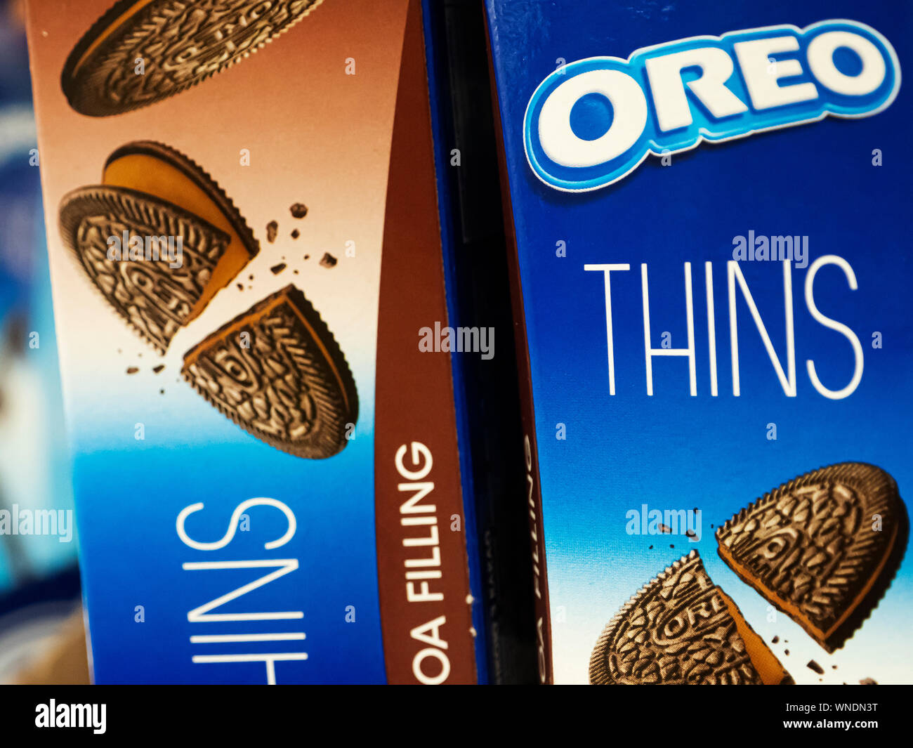 Oreo Cookies is seen on store shelf Stock Photo - Alamy