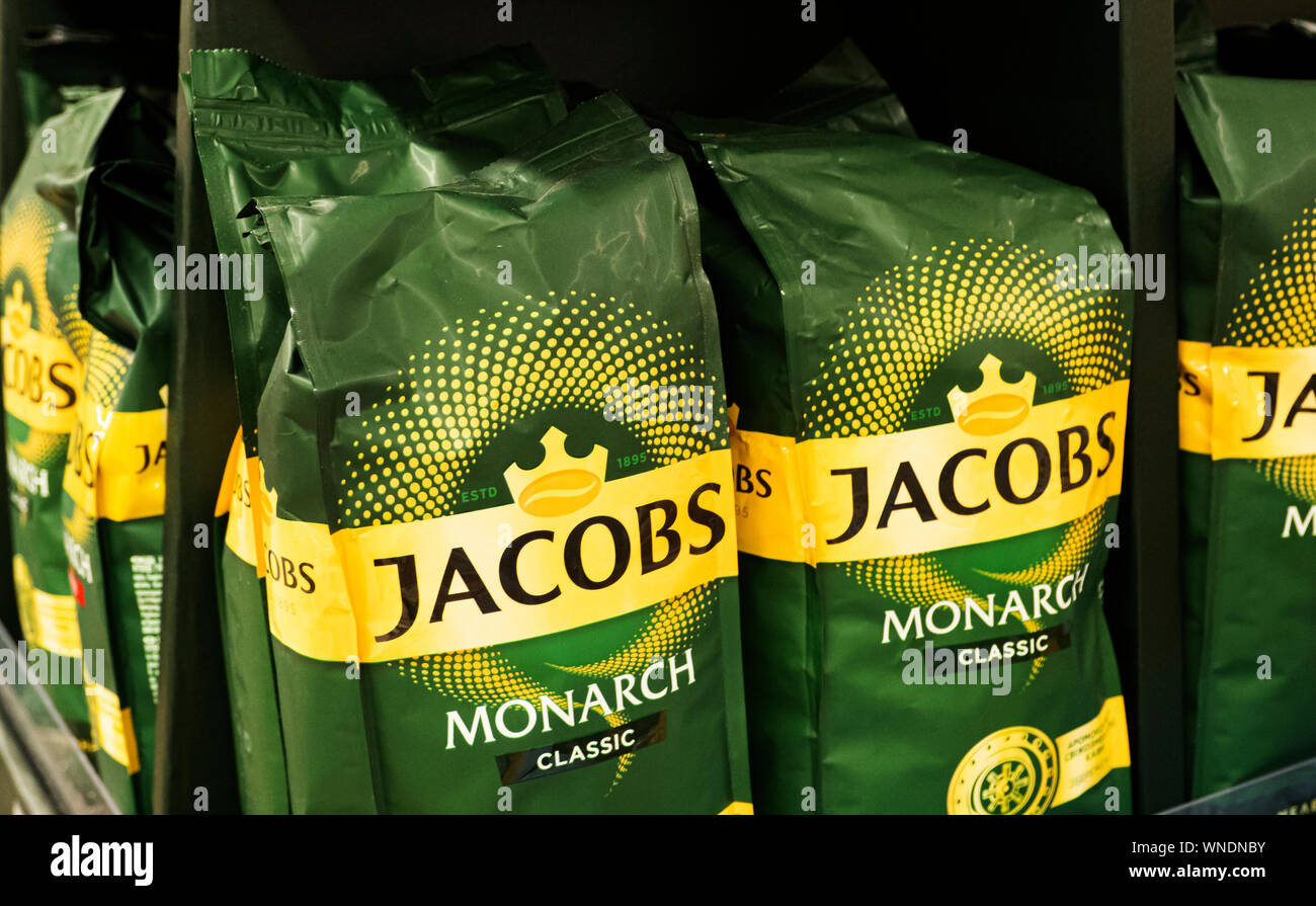 Coffee Jacobs Monarch Classic is seen on store shelf Stock Photo - Alamy