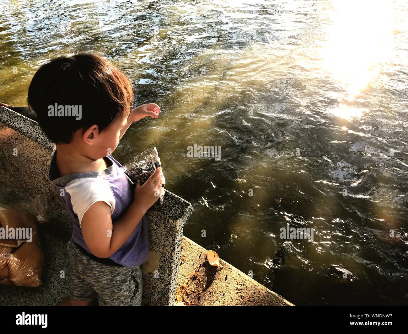 Two Boys Holding Two Fish High Resolution Stock Photography and Images ...