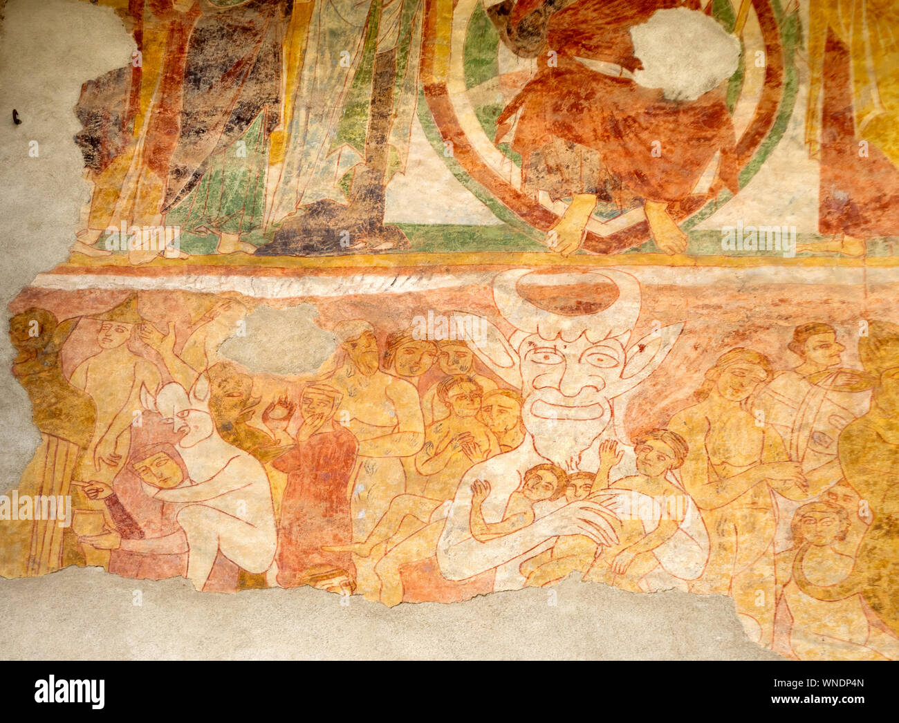 Medieval devil fresco hi-res stock photography and images - Alamy