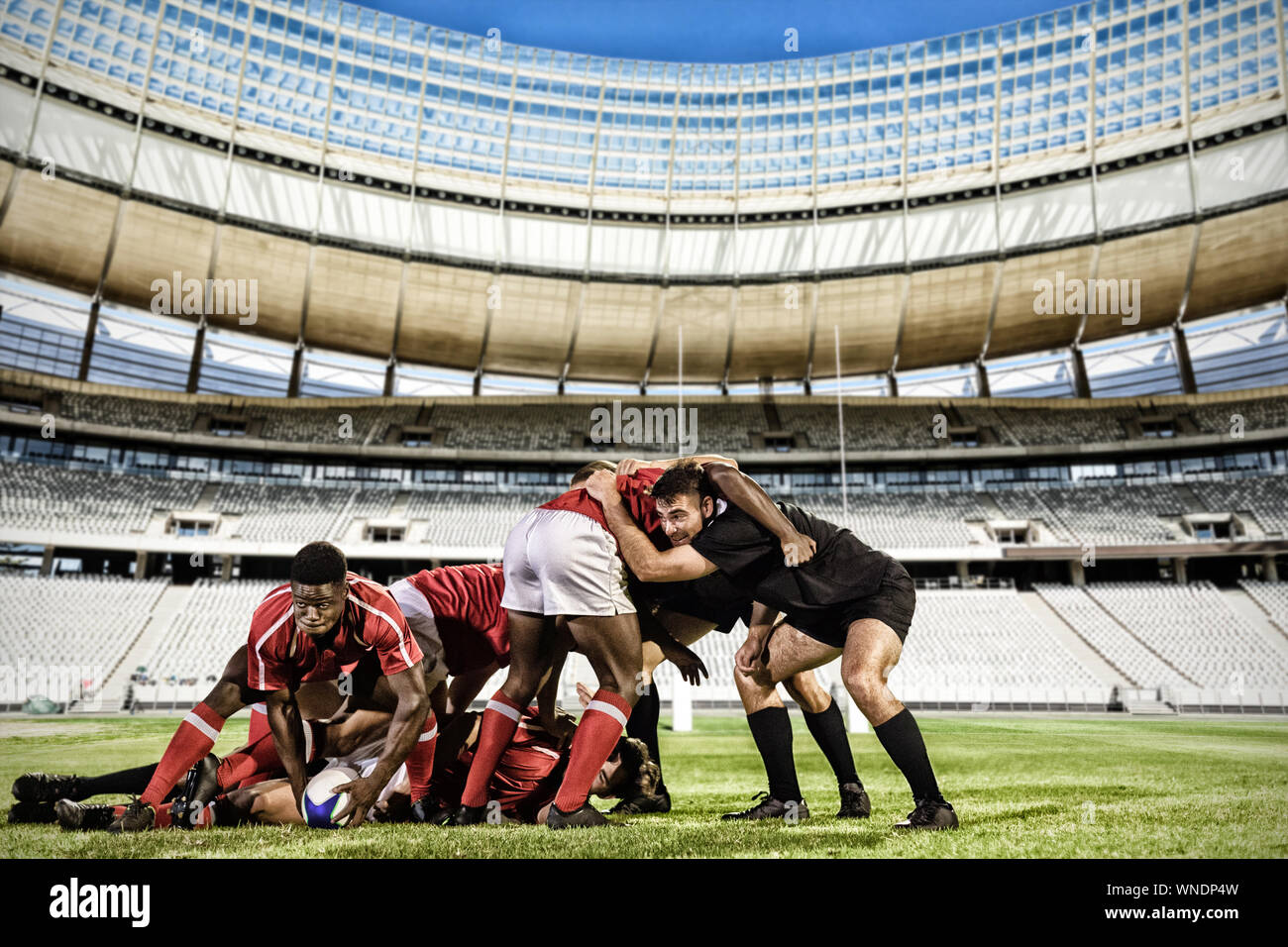 Scrum rugby image hi-res stock photography and images - Alamy