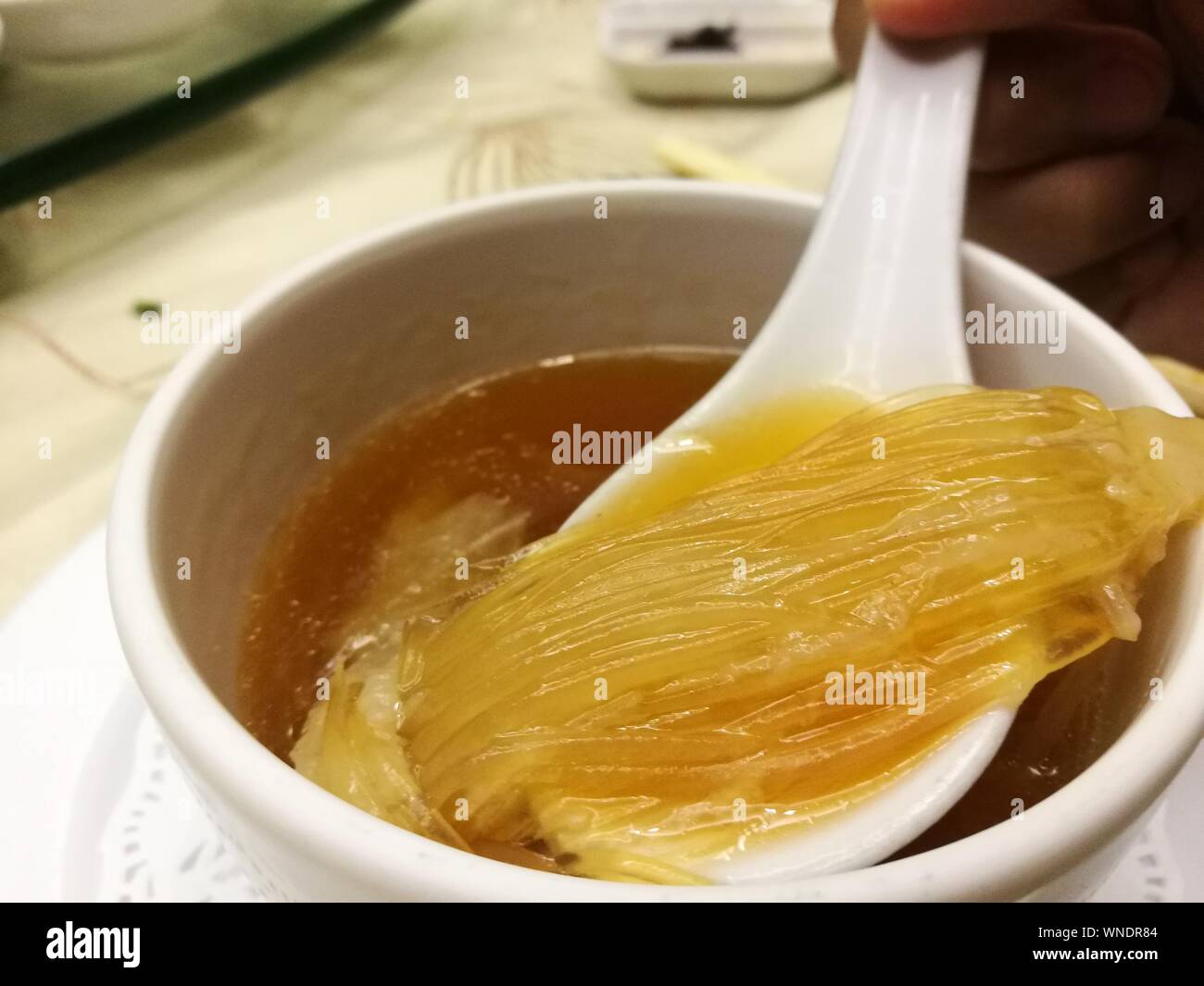 Shark fin soup bowl hi-res stock photography and images - Alamy