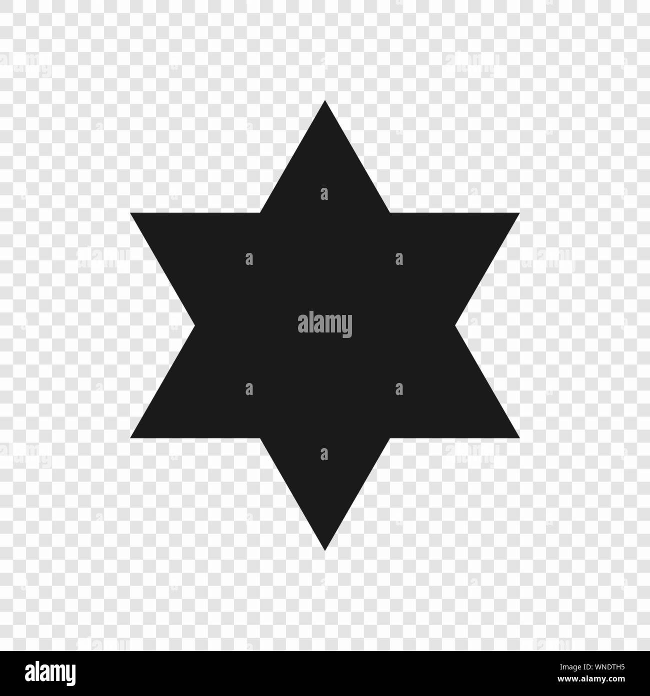 7 Point Star Clipart Black