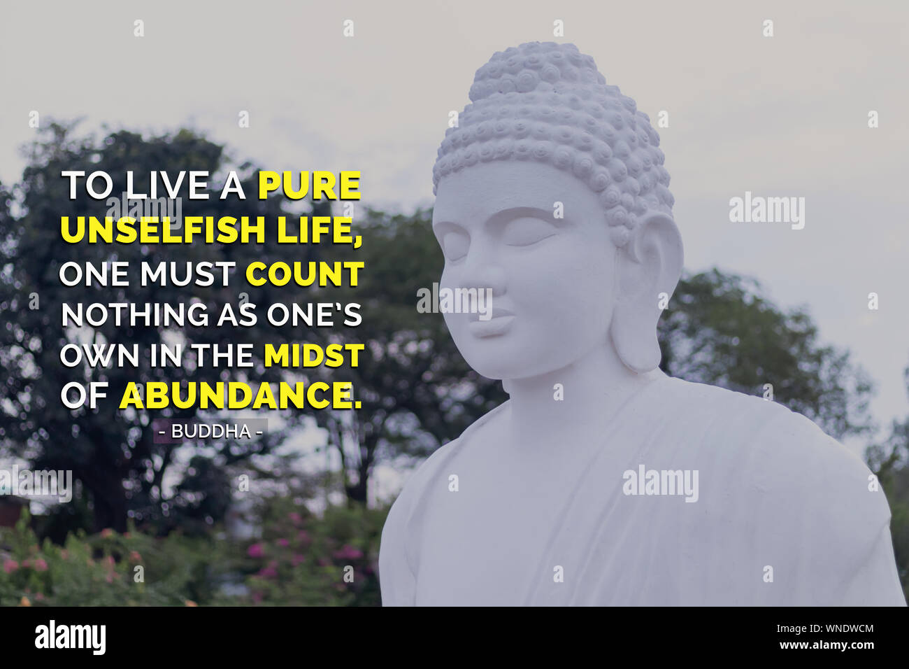 To live a pure unselfish life, one must count nothing as one’s own in ...