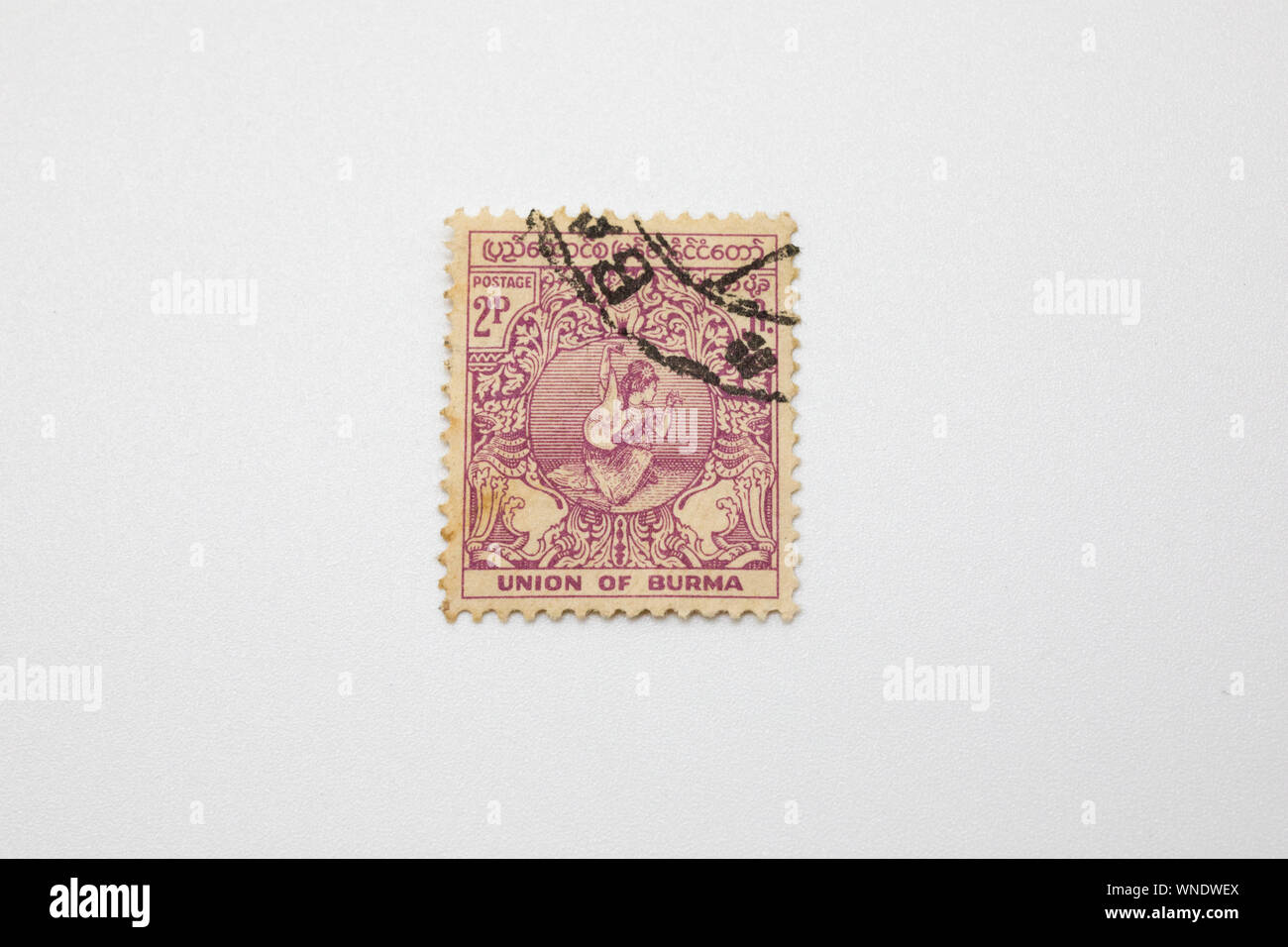 Old burma postage stamp hi-res stock photography and images - Alamy