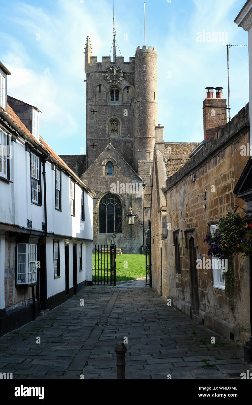 St Johns Court and St John the Baptist church, Devizes, Wiltshire UK ...
