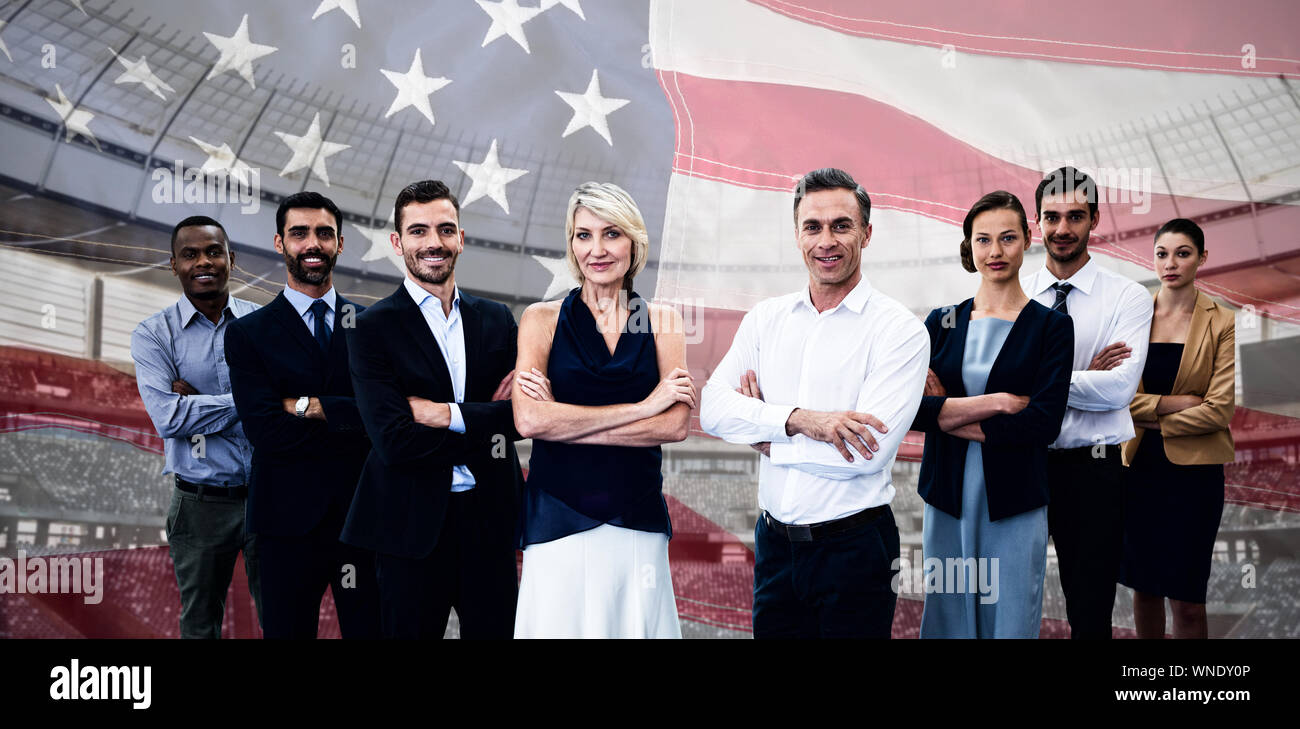Man and women smiling with team hi-res stock photography and images - Alamy