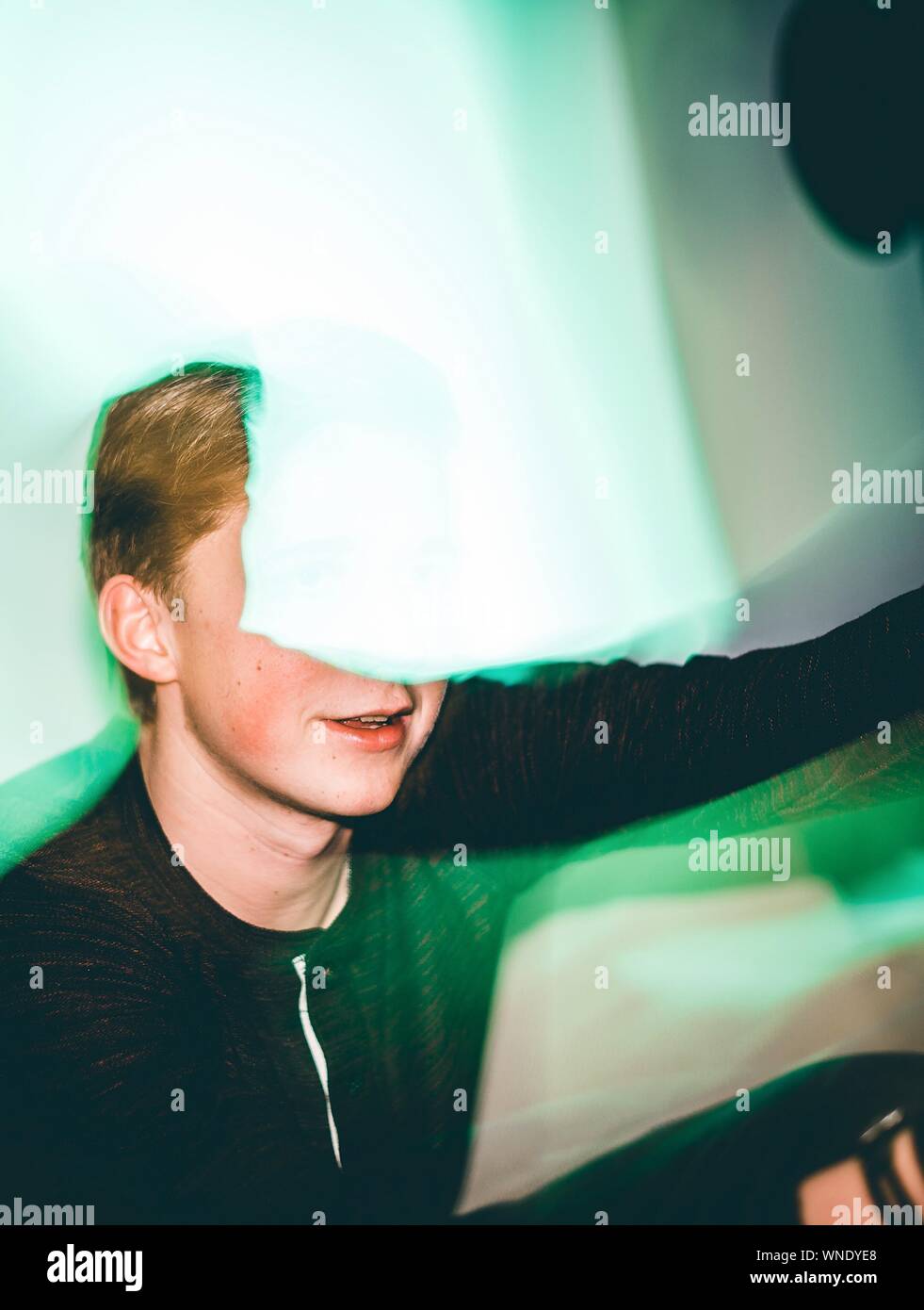 Distorted image face hi-res stock photography and images - Alamy