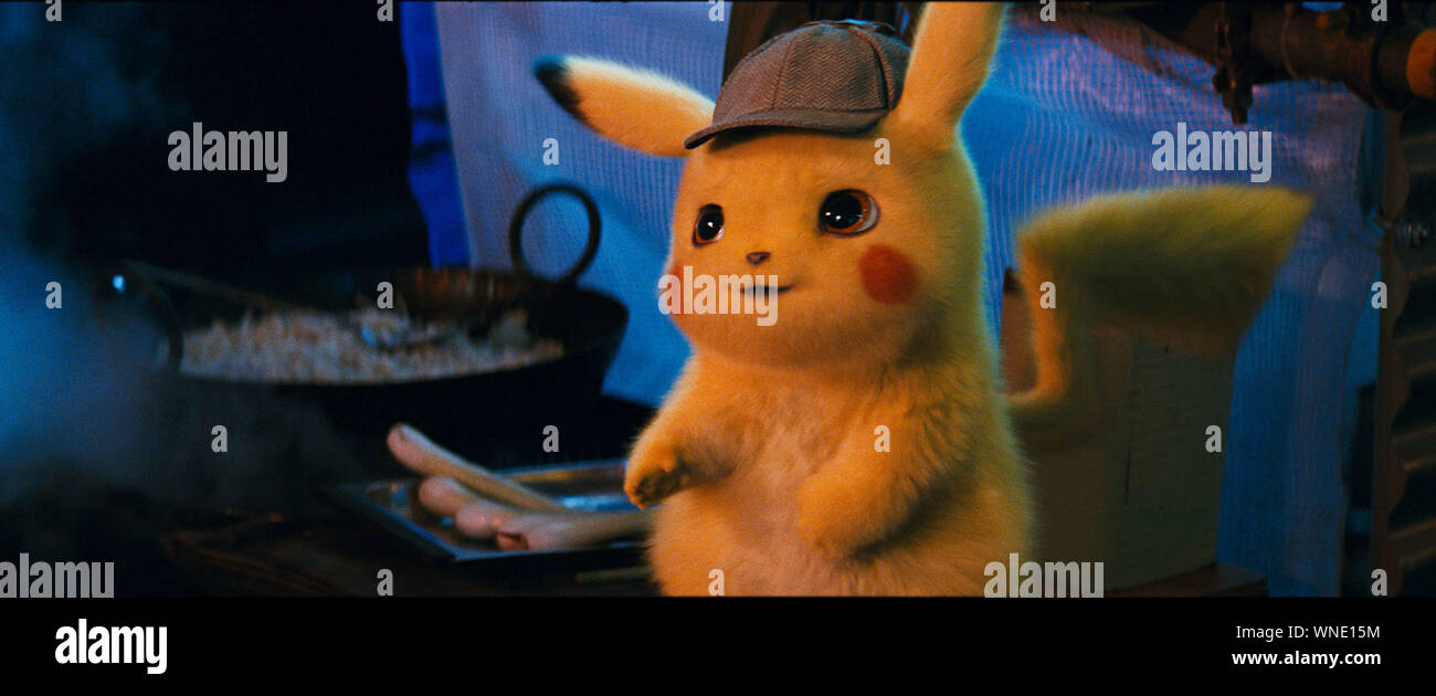 RYAN REYNOLDS in POKEMON DETECTIVE PIKACHU (2019), directed by ROB ...