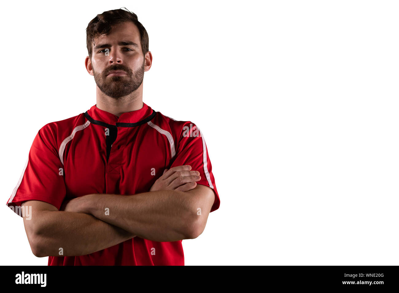 Tough Rugby Player Stock Photo - Alamy