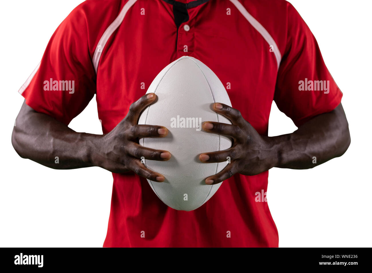 Tough Rugby Player Stock Photo - Alamy
