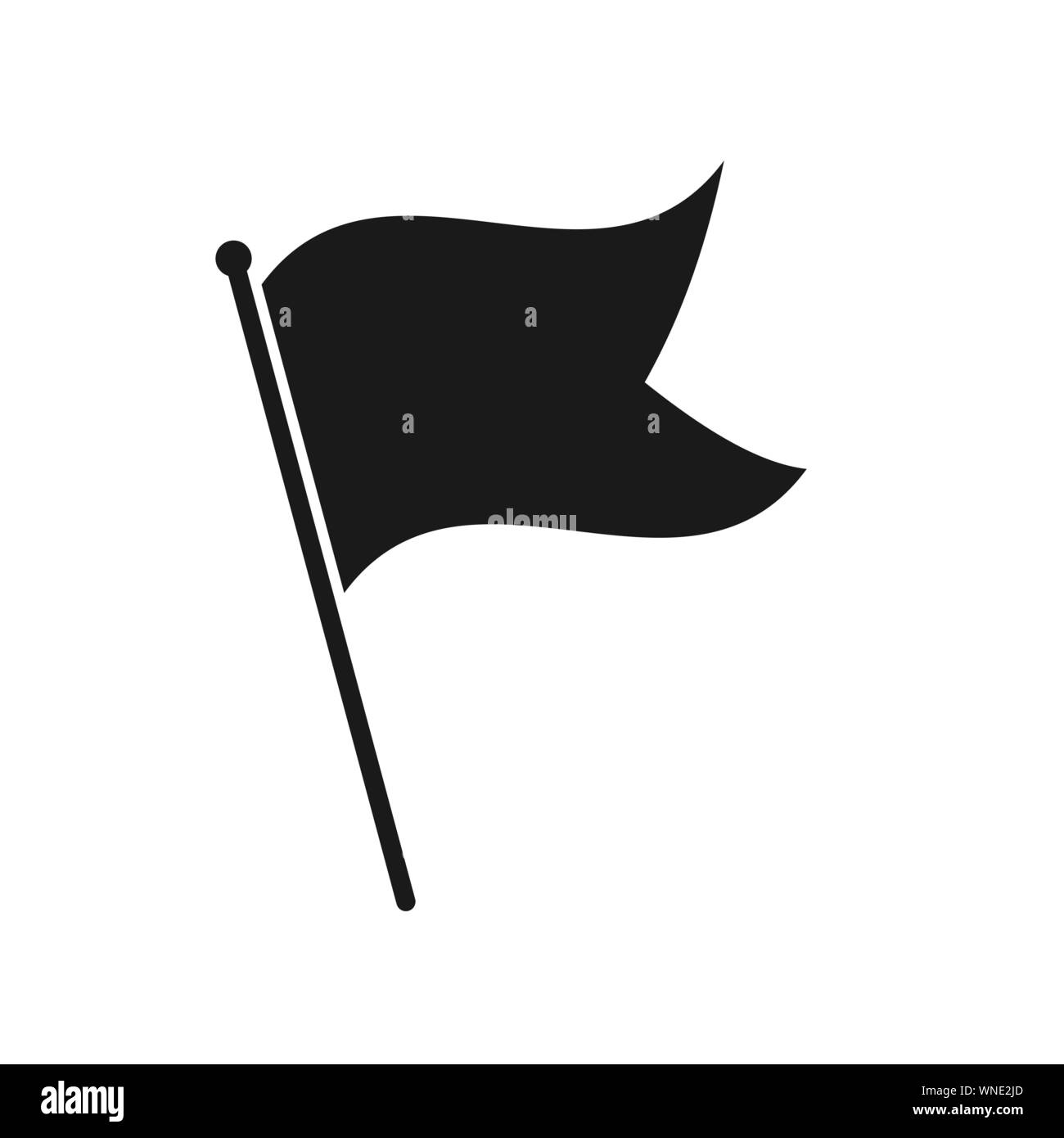 Simple flag icon isolated on white background Stock Vector Image & Art ...