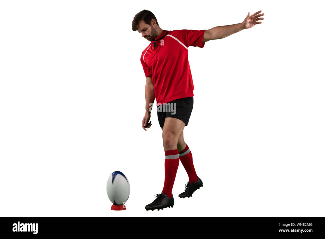 Tough Rugby Player Stock Photo - Alamy