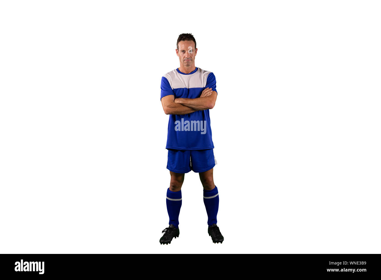 Focused Soccer Player Stock Photo - Alamy