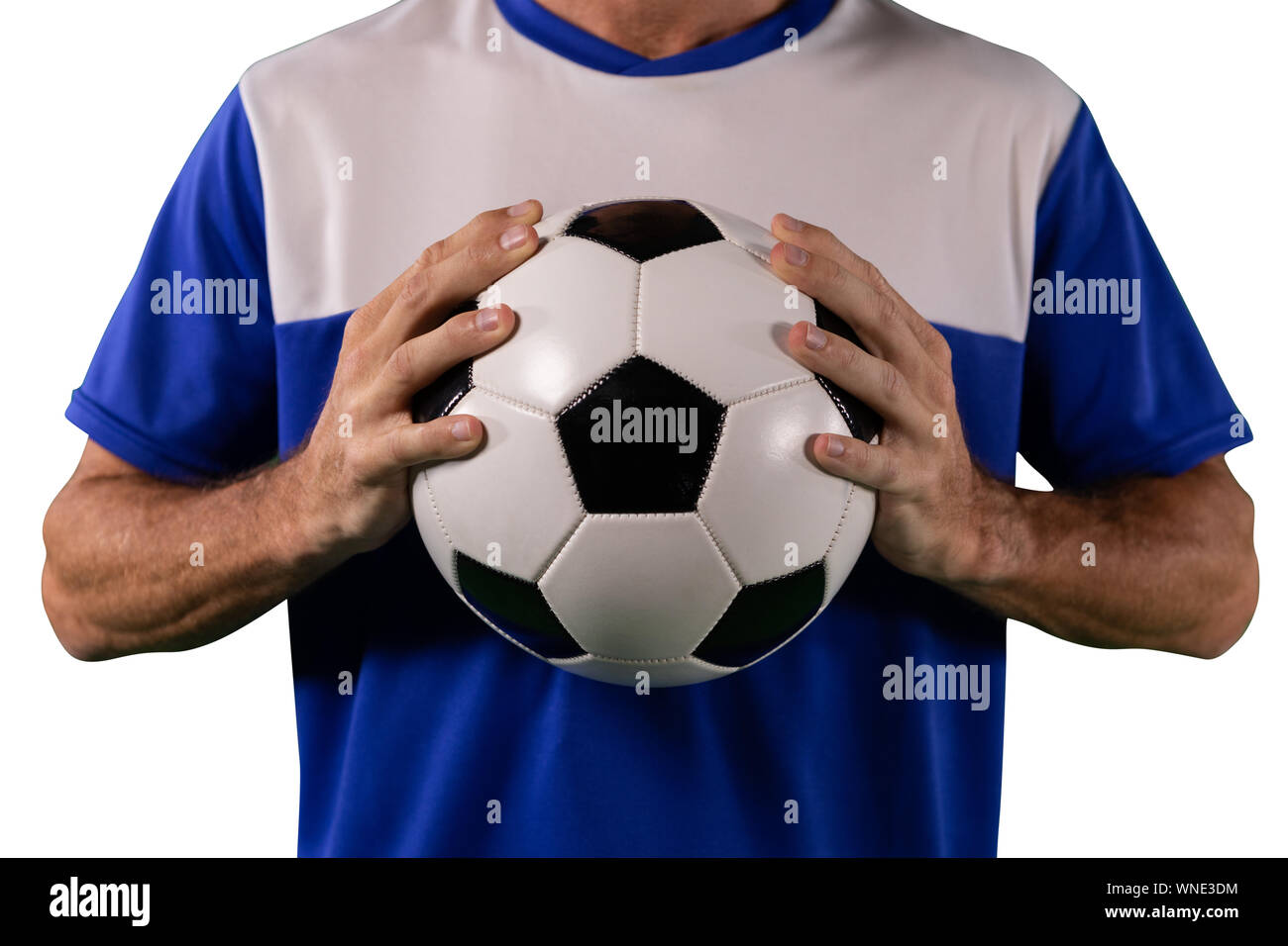 Focused Soccer Player Stock Photo - Alamy