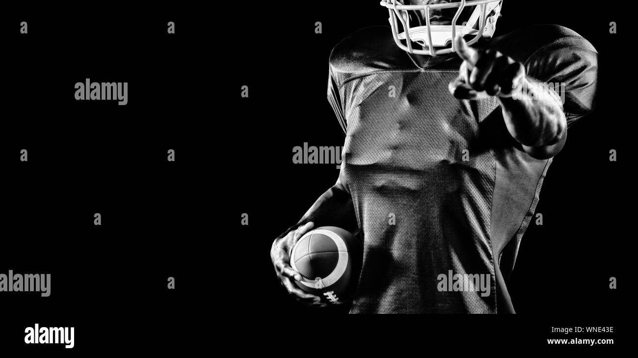 Strong Rugby Player Stock Photo - Alamy