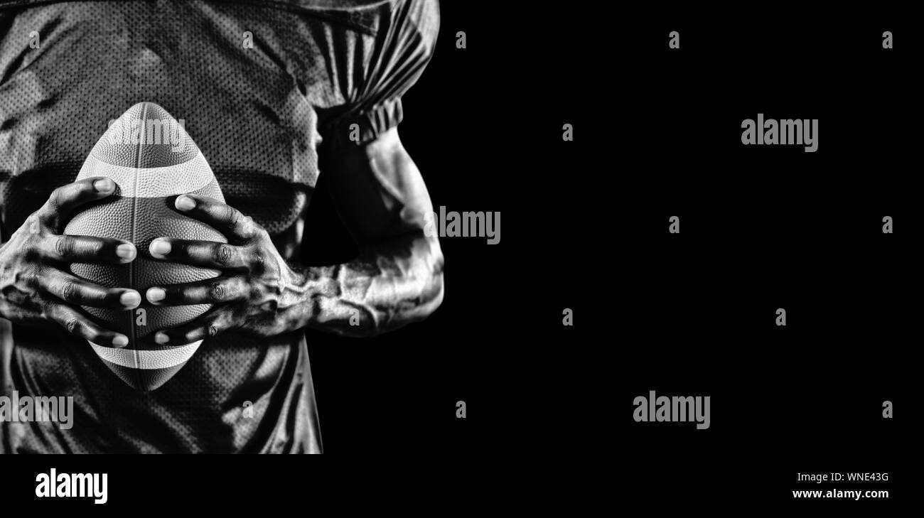 Strong Rugby Player Stock Photo - Alamy