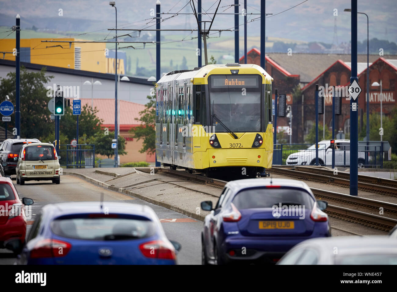 Tram cars modern tram uk hi-res stock photography and images - Alamy