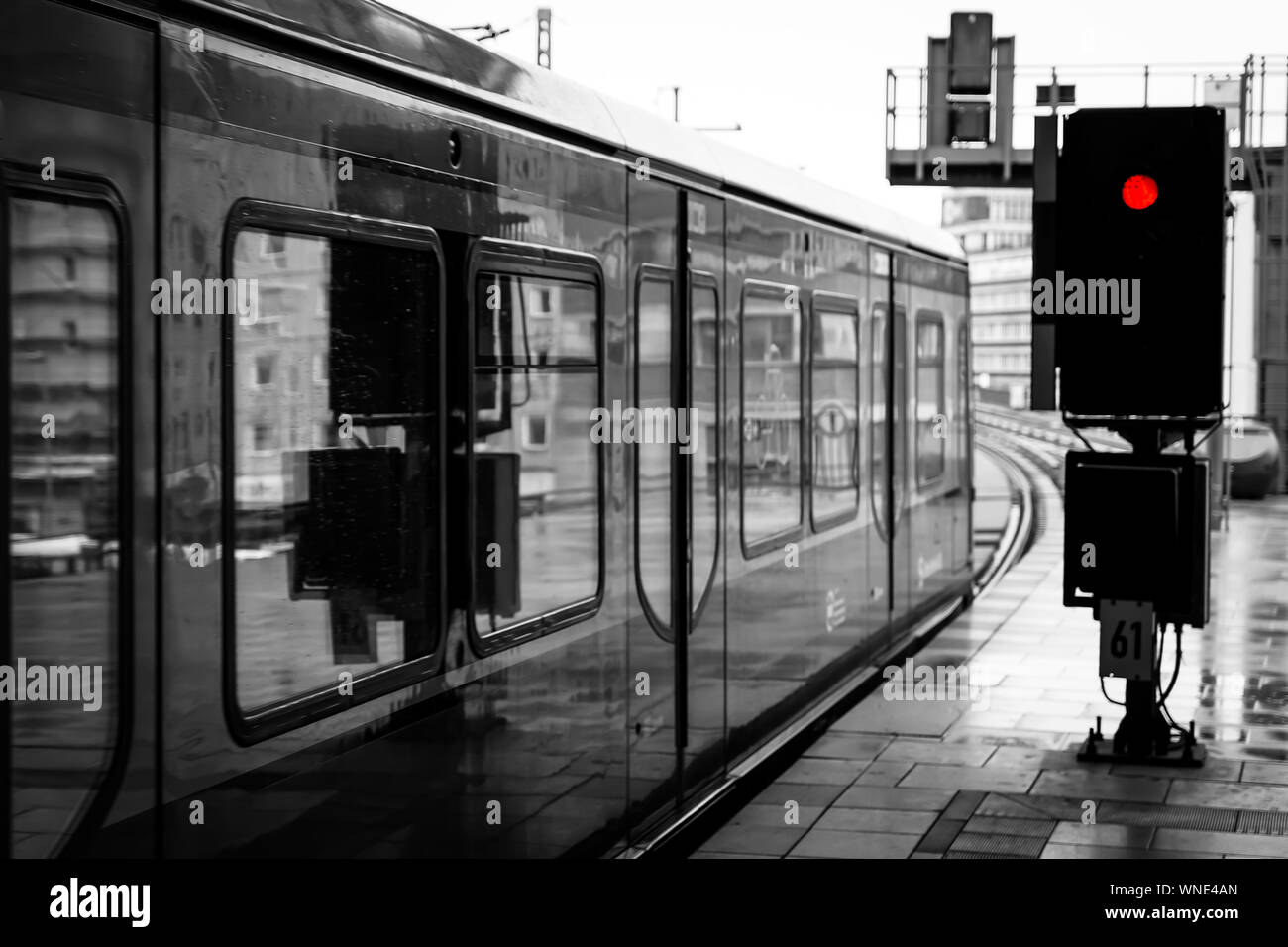 Red passenger train hi-res stock photography and images - Alamy