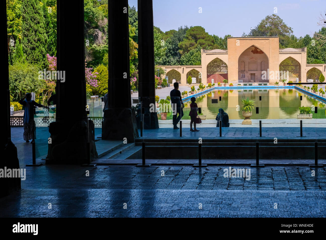 Pool in a Persian garden Stock Photo - Alamy