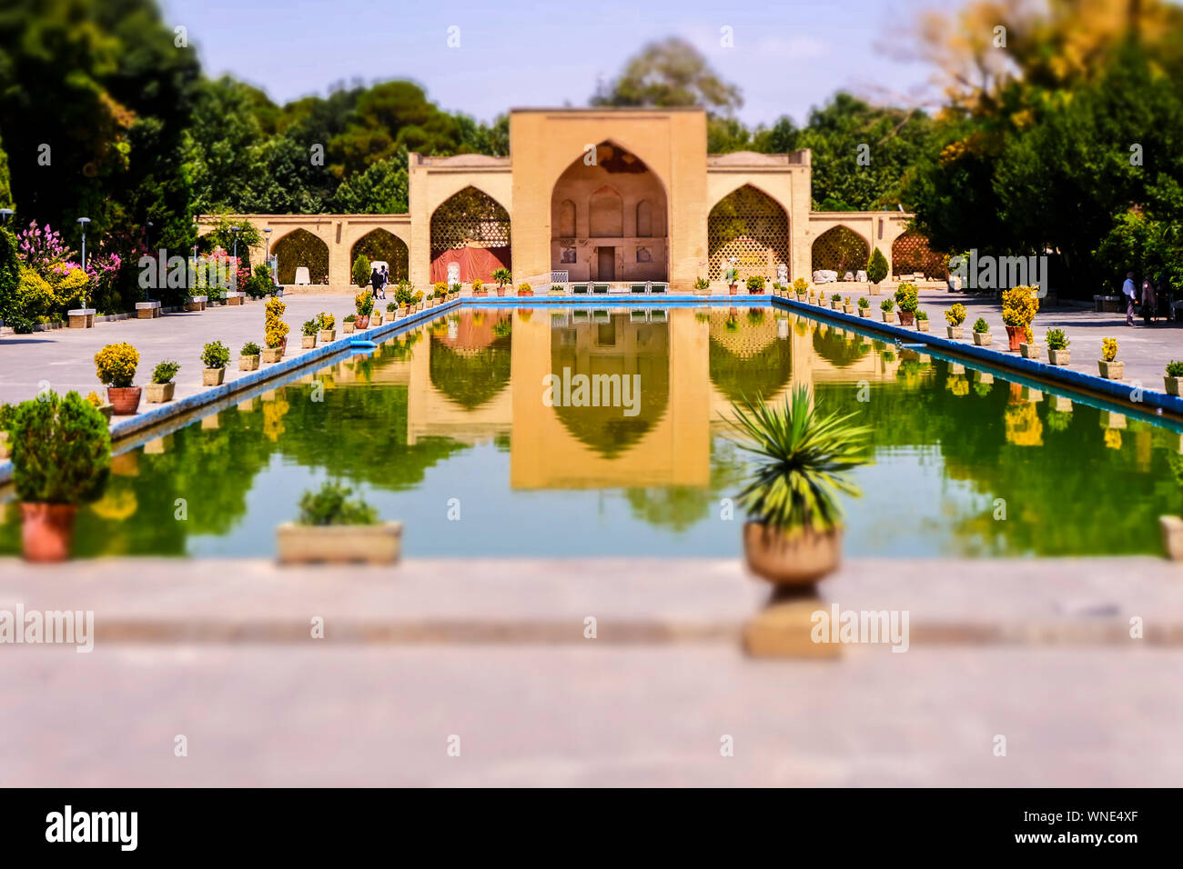 Pool in a Persian garden Stock Photo - Alamy