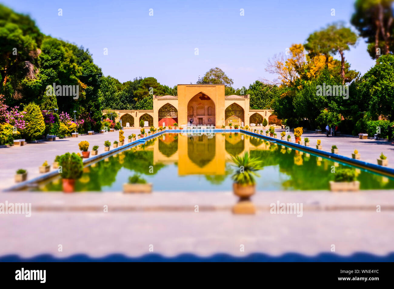 Pool in a Persian garden Stock Photo - Alamy