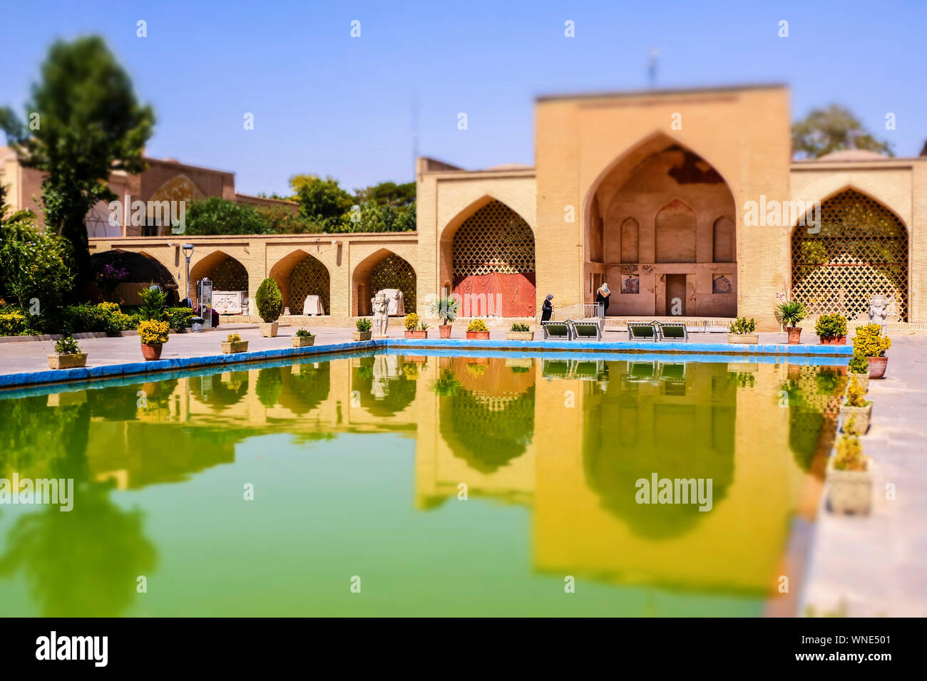 Pool in a Persian garden Stock Photo - Alamy