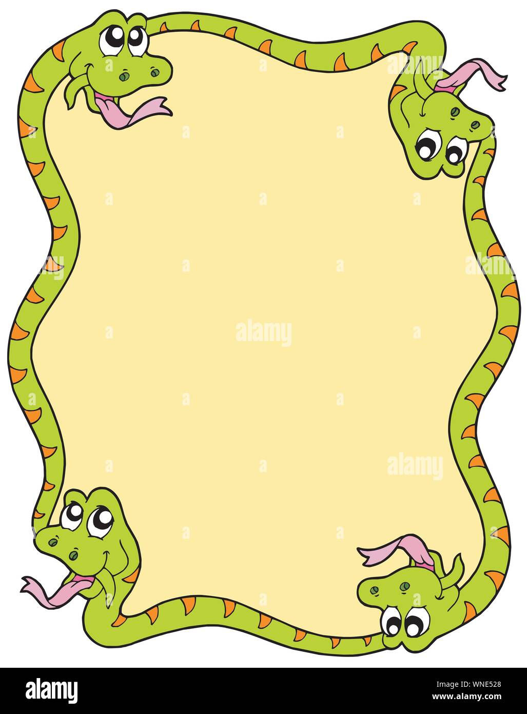 Snake frame 3 Stock Vector Image & Art - Alamy