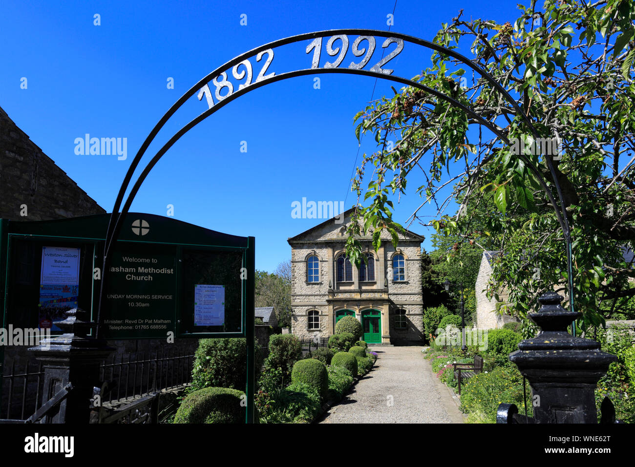 Masham Methodist Church, Masham town, North Yorkshire, England, UK ...