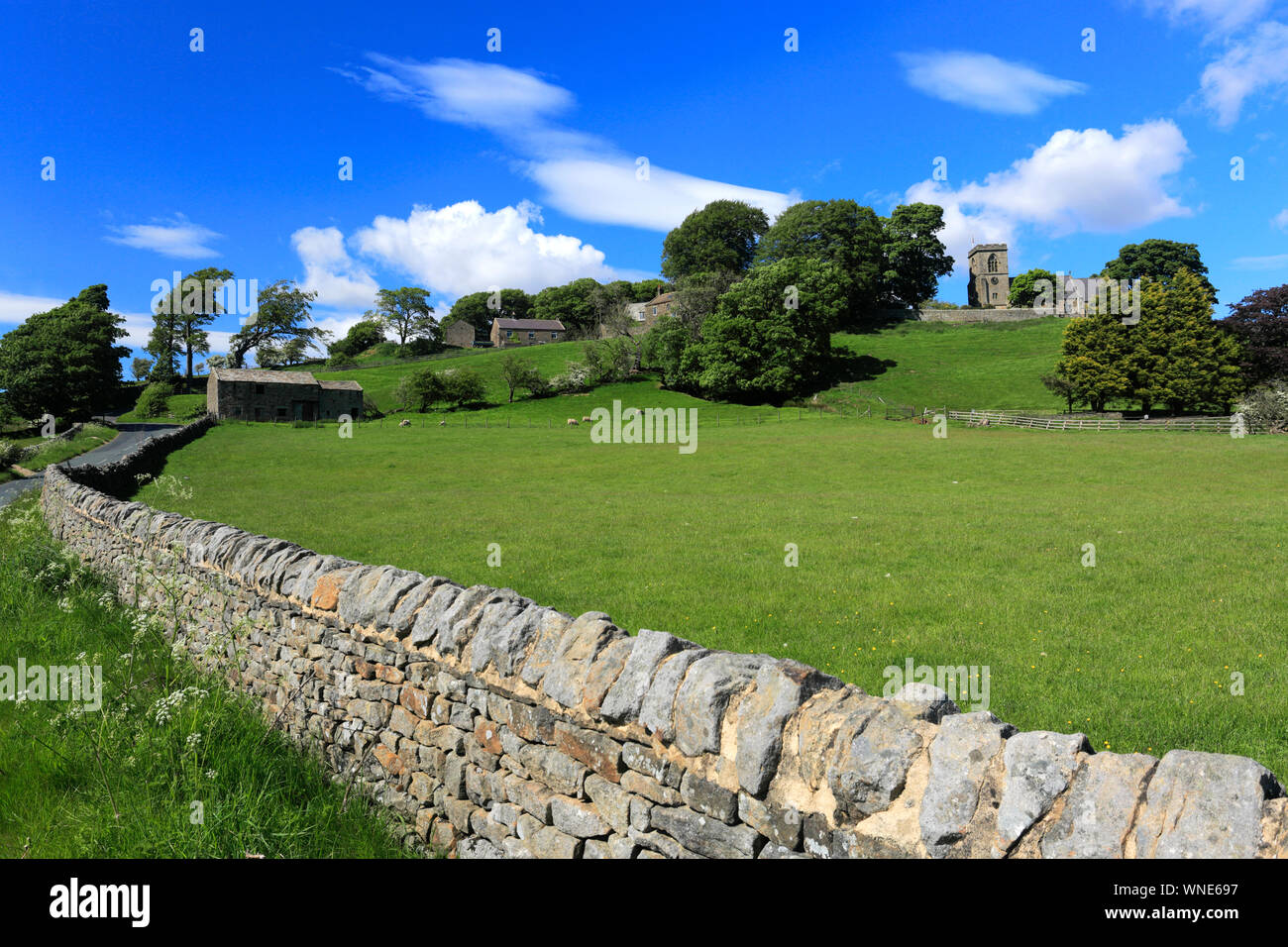 St Chads parish church, Middlesmoor village, Nidderdale, North ...